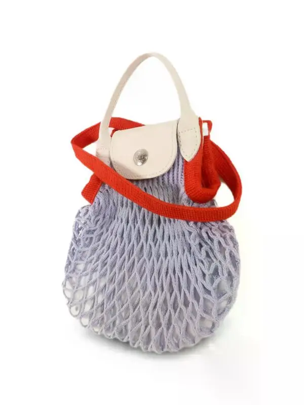 Longchamp Le Pliage Filet Mesh Tote Bag - Blue