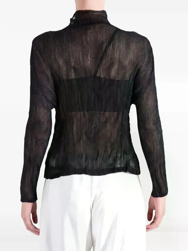 Issey Miyake Chiffon Twist 1 Pleated Cardigan