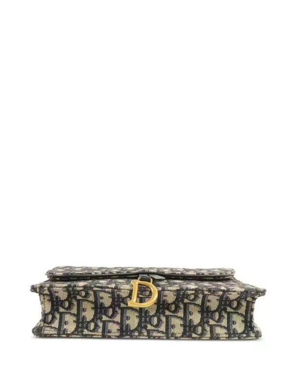 Dior Saddle Oblique Shoulder Bag - Neutrals