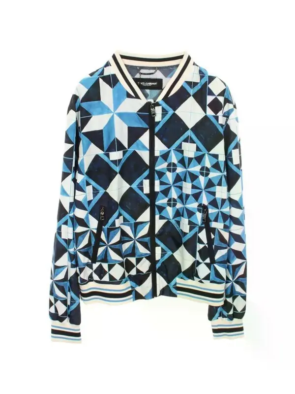 Dolce & Gabbana 2010s Geometric-print Jacket
