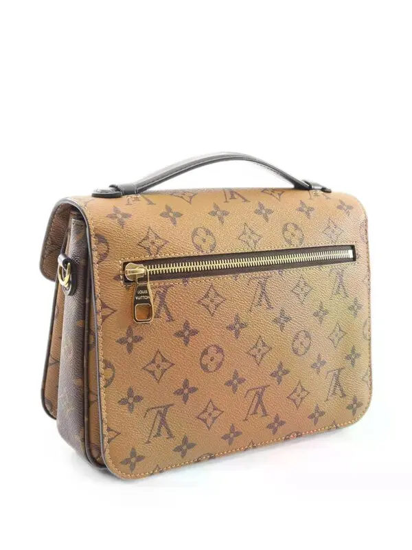 LOUIS VUITTON 2010s Pochette Métis Mm Monogram Reverse Tote Bag