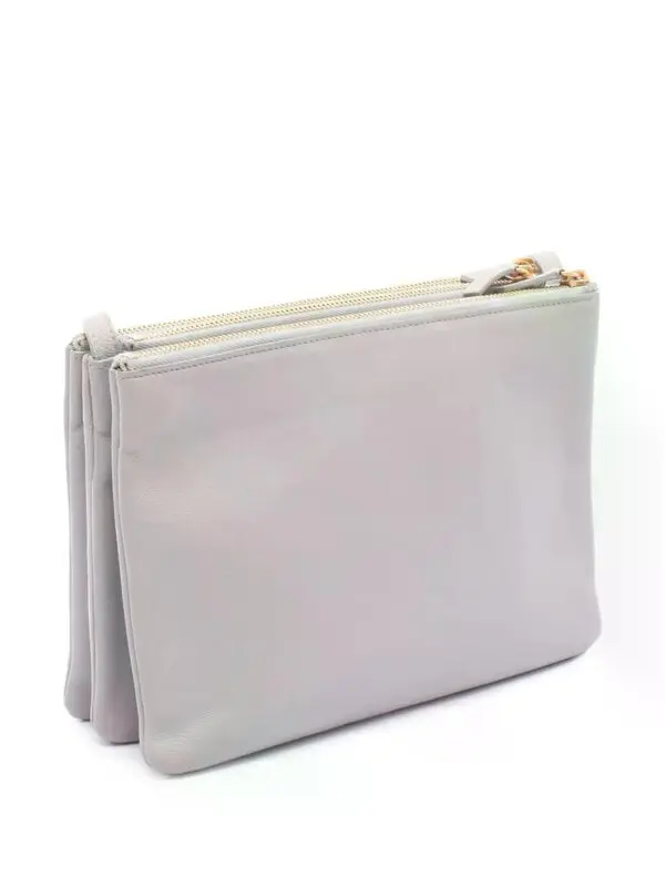 Celine 2000s Large Trio Leather Shoulder Bag