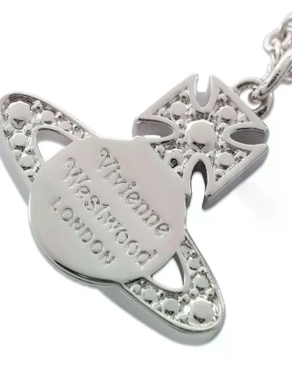 VIVIENNE WESTWOOD Tone Rhinestone Orb Pendant Necklace - Silver