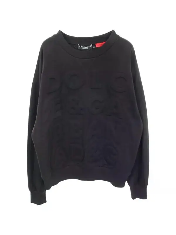 Dolce & Gabbana 2020s Dgmillennials Embossed Sweatshirt - Black