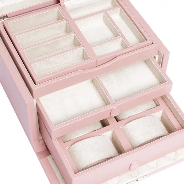 RAPPORT LONDON Victoria Large Jewellery Box - Pink