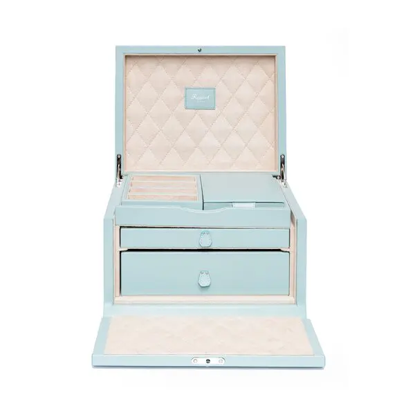 RAPPORT LONDON Victoria Large Jewellery Box - Turquoise