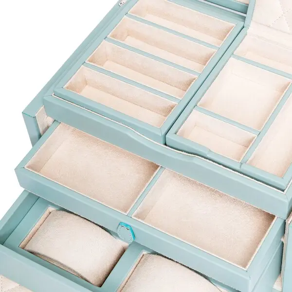 RAPPORT LONDON Victoria Large Jewellery Box - Turquoise