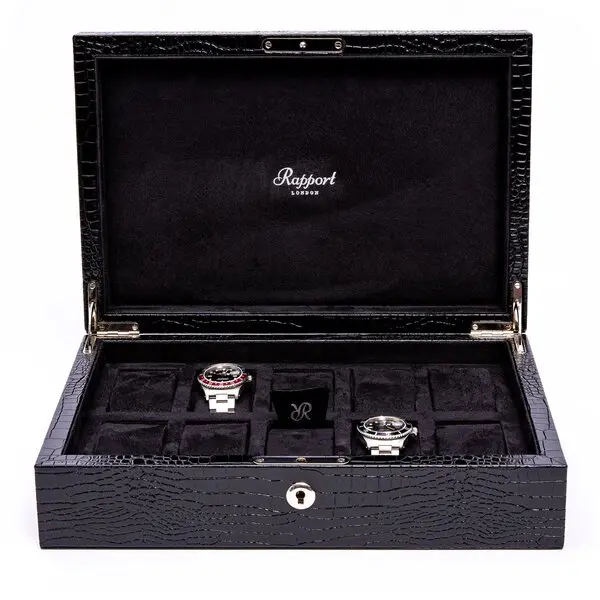 RAPPORT LONDON Brompton Ten Watch Box - Black