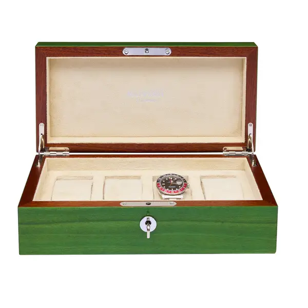 RAPPORT LONDON Heritage Chroma Four Watch Box - Green