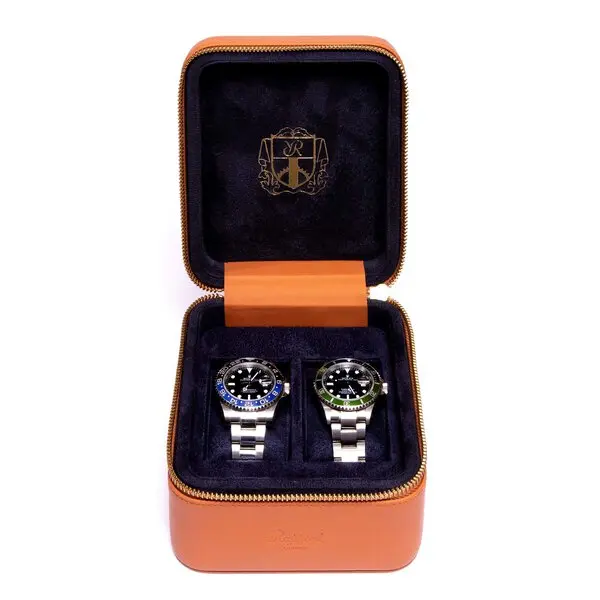 RAPPORT LONDON Hyde Park Two Watch Zip Case