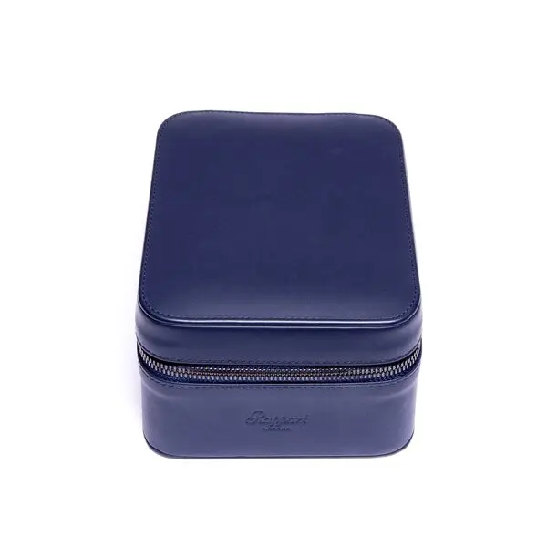 RAPPORT LONDON Hyde Park Two Watch Zip Case - Navy