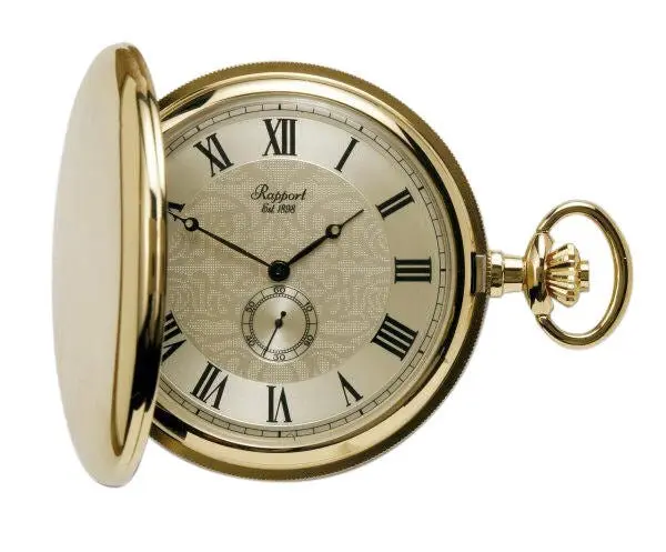 RAPPORT LONDON Quartz Full Hunter Pocket Watch - Gold