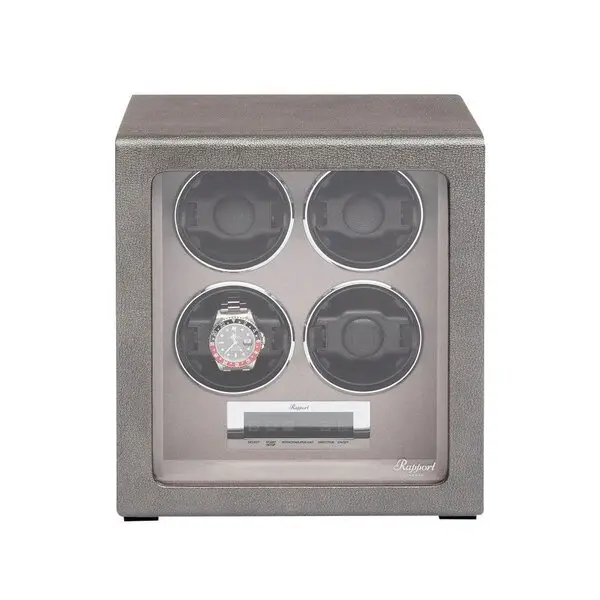 RAPPORT LONDON Quantum Quad Watch Winder - Silver