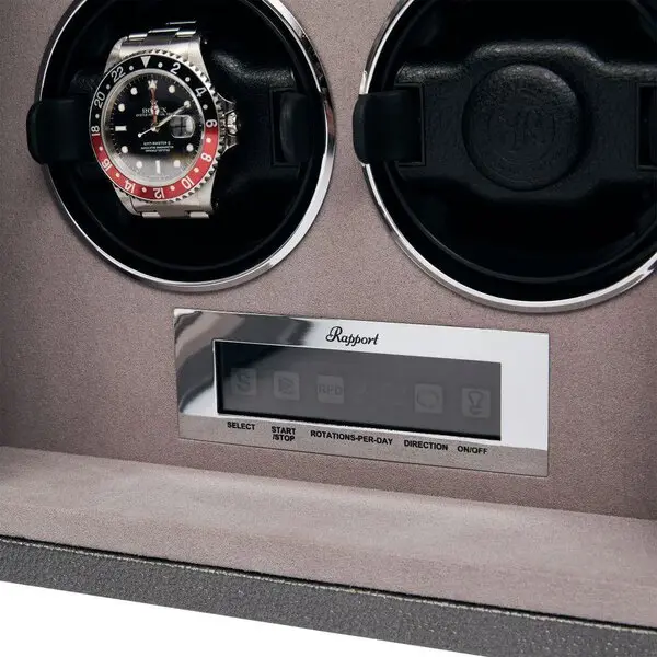 RAPPORT LONDON Quantum Quad Watch Winder - Silver
