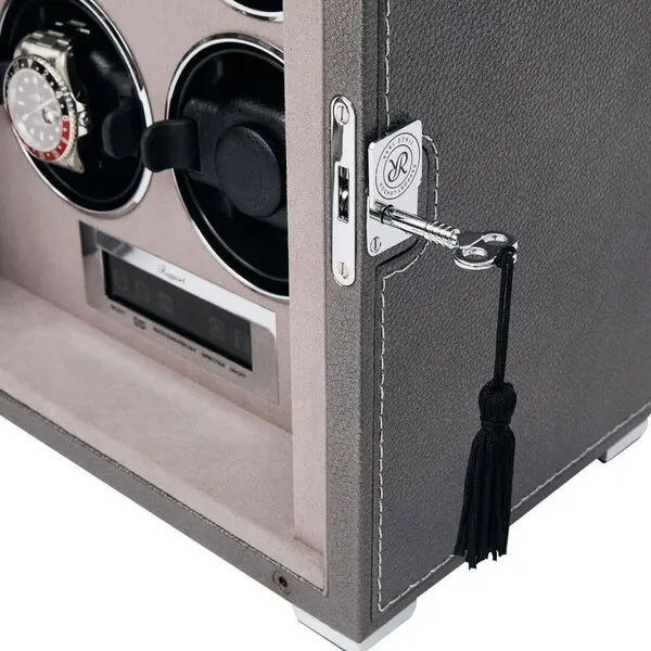 RAPPORT LONDON Quantum Quad Watch Winder - Silver