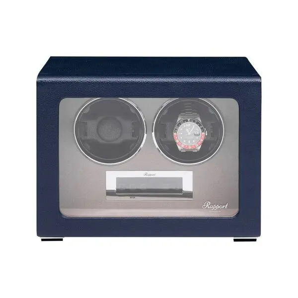 RAPPORT LONDON Quantum Duo Watch Winder - Navy