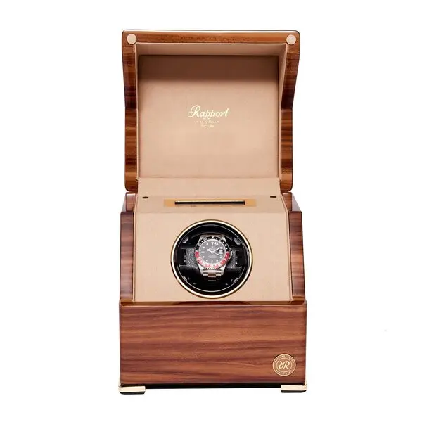 RAPPORT LONDON Perpetua Iii Single Watch Winder In Finish - Walnut