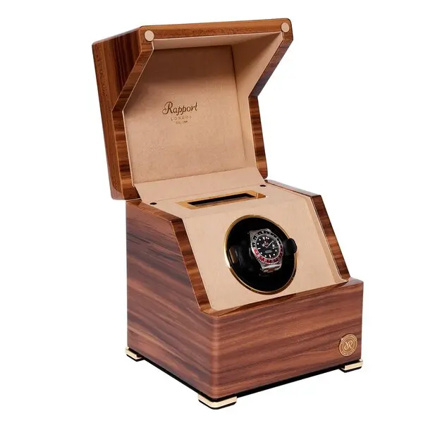 RAPPORT LONDON Perpetua Iii Single Watch Winder In Finish - Walnut