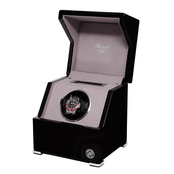 RAPPORT LONDON Perpetua Iii Single Watch Winder With Ebony Finish - Black