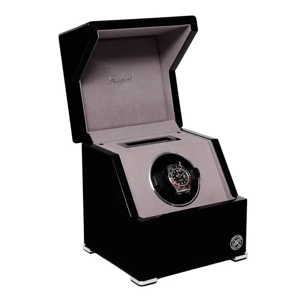 RAPPORT LONDON Perpetua Iii Single Watch Winder With Ebony Finish - Black