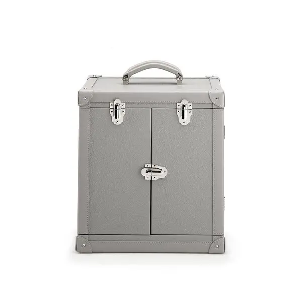 RAPPORTLONDON Deluxe Jewellery Trunk In Grained Leather - Grey