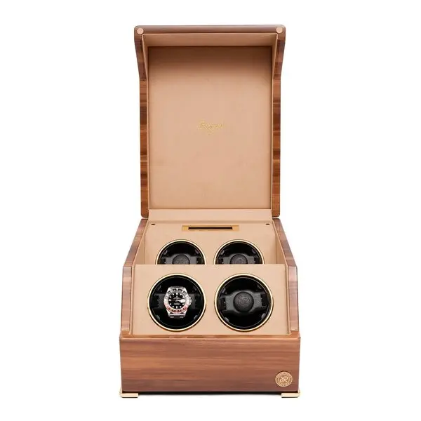 RAPPORT LONDON Perpetua Iii Quad Watch Winder - Walnut