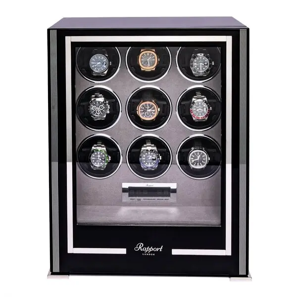 RAPPORT LONDON Paramount Nine Watch Winder - Ebony