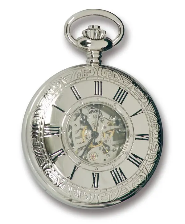 RAPPORT LONDON Mechanical Half Hunter Engraved Pocket Watch
