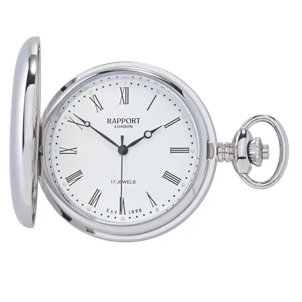 RAPPORTLONDON Full Hunter Pocket Watch 48mm - Silver