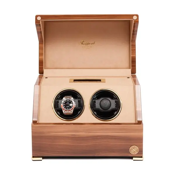 RAPPORT LONDON Perpetua Iii Duo Watch Winder - Walnut