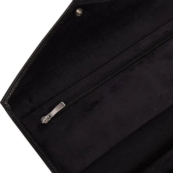 RAPPORT LONDON Jewellery Roll In Grained Leather