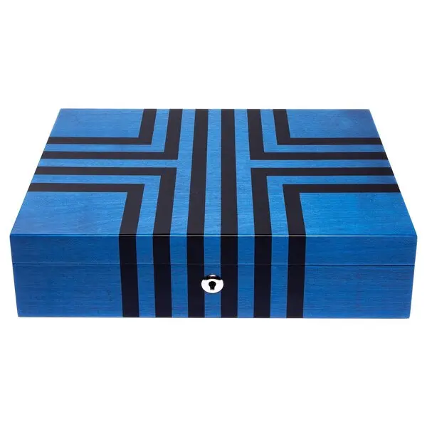 RAPPORT LONDON Labyrinth Ten Watch Box - Blue