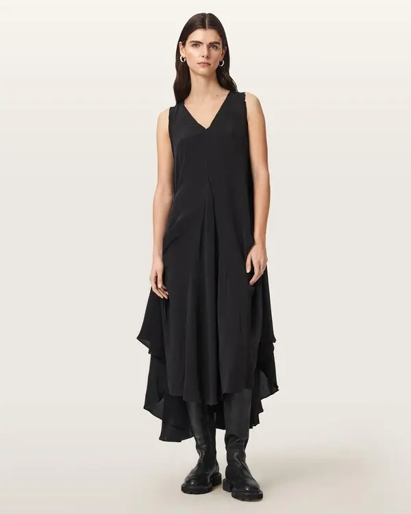 ALLSAINTS Sybil Sleeveless Midi Dress