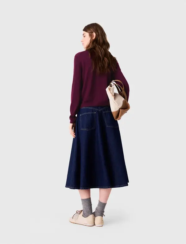 Maje Cardigan With Embroidered Logo