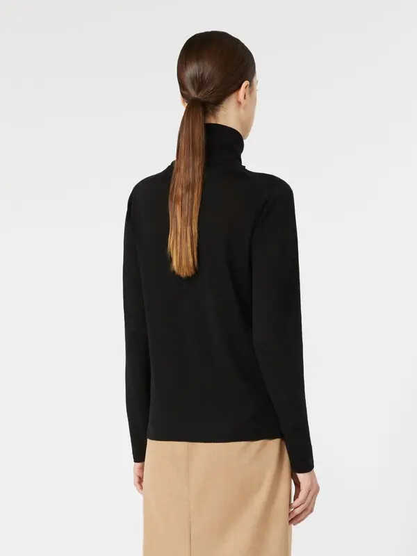 Max Mara Wool Yarn Polo-neck Sweater