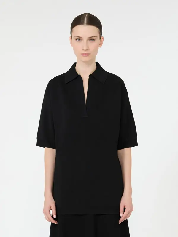 Max Mara Long Viscose Crepe Sweater