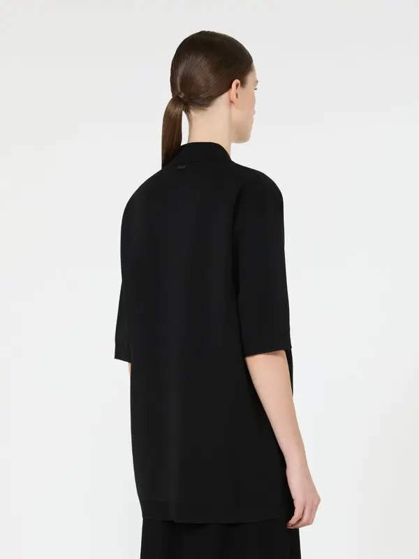 Max Mara Long Viscose Crepe Sweater