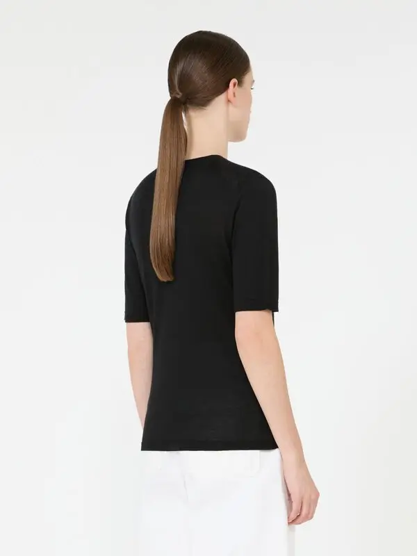 Max Mara Stockinette-stitched Cashmere And Silk Sweater