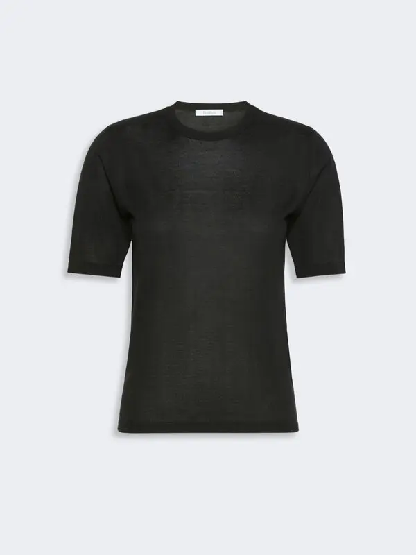Max Mara Stockinette-stitched Cashmere And Silk Sweater