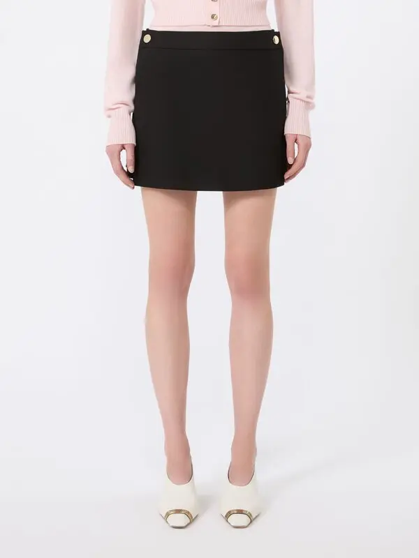 Max Mara Stretch Viscose Shorts With Panel Detail