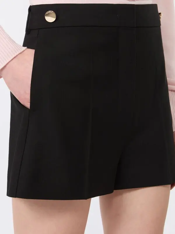 Max Mara Stretch Viscose Shorts With Panel Detail