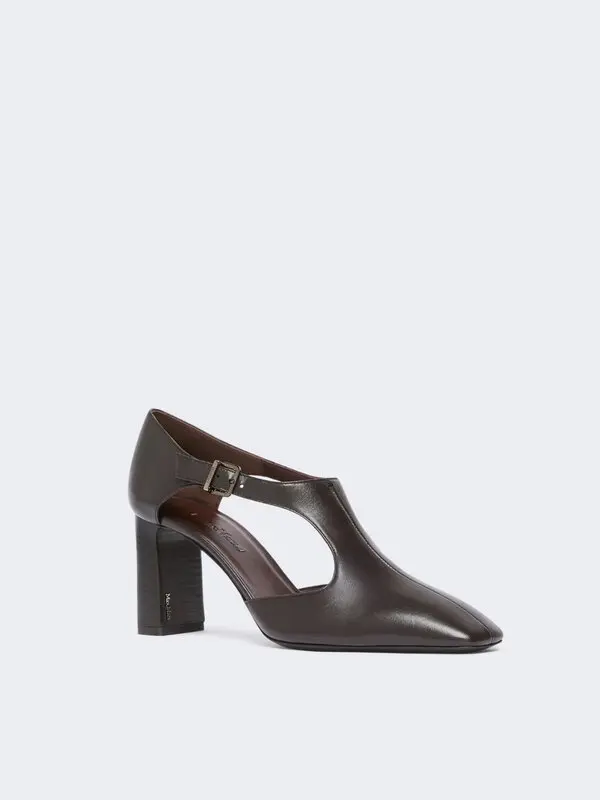 Max Mara Nappa Leather Cut-out Brogues