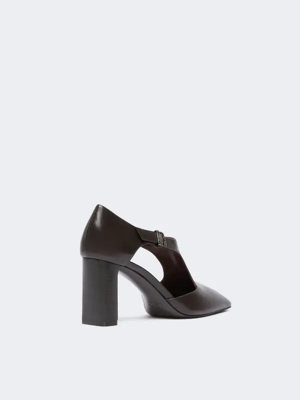 Max Mara Nappa Leather Cut-out Brogues