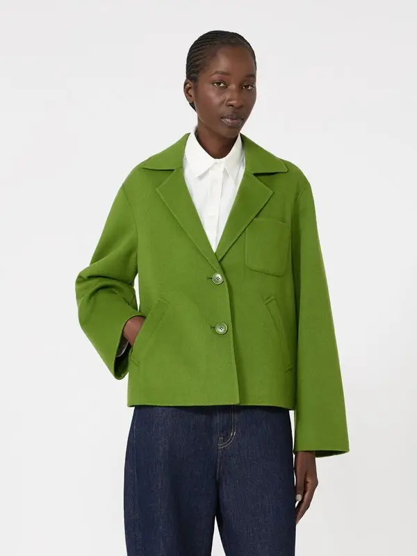 Max Mara Double Wool Cropped Jacket