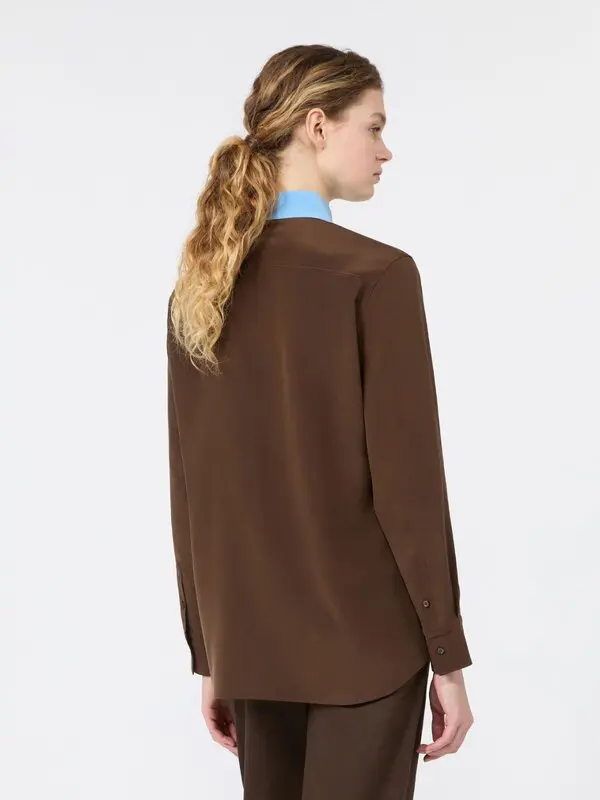 Max Mara Silk Crepe De Chine Shirt