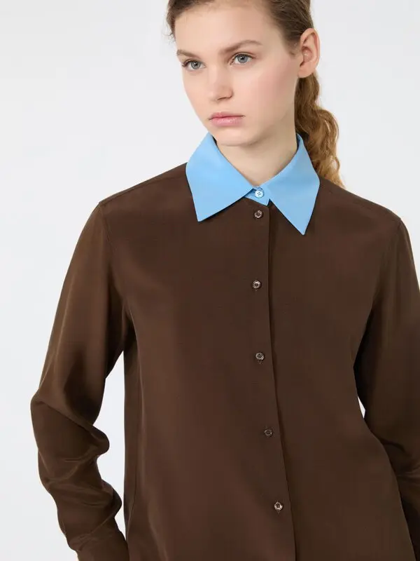 Max Mara Silk Crepe De Chine Shirt