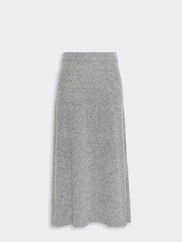 Max Mara Flared Skirt In Wool Blend Tweed