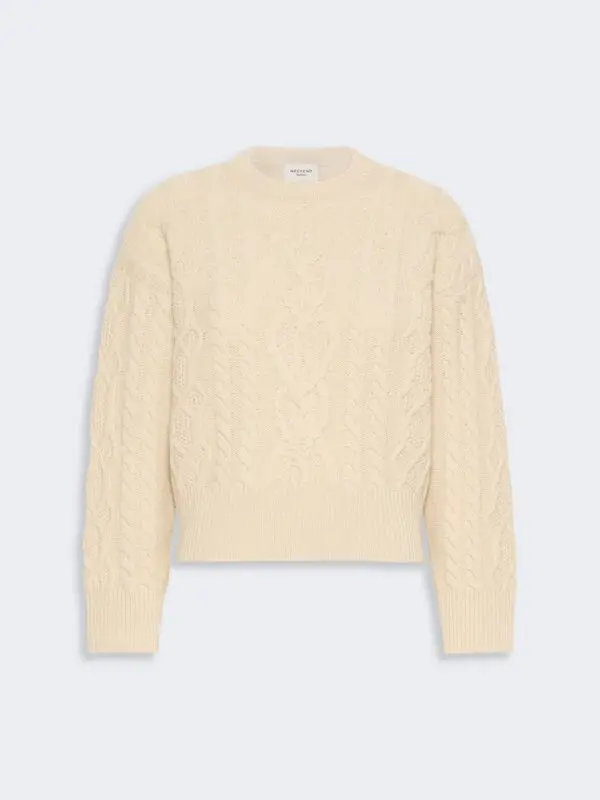 Max Mara Cable Knit Wool Yarn Jumper