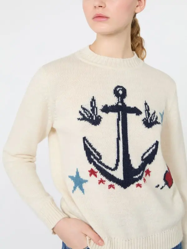 Max Mara Alpaca And Wool-blend Yarn Sweater