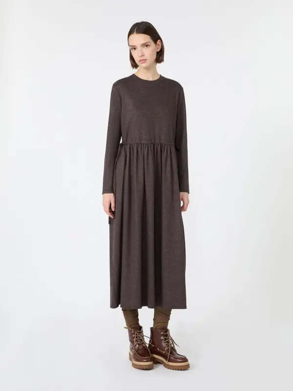 Max Mara Jacquard Jersey Long Dress